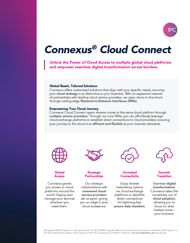 Connexus® Cloud Connect | IPC