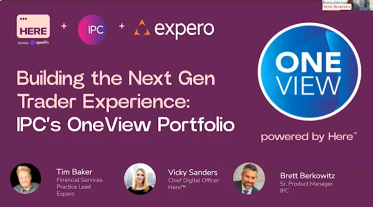 Building the Next Gen Trader Experience: IPC's OneView Portfolio | IPC